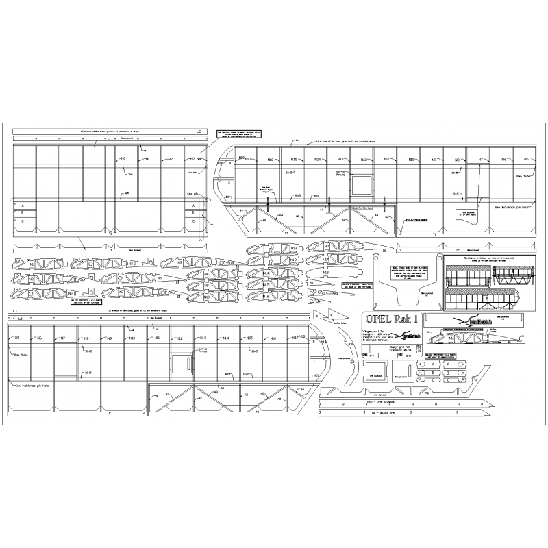 1/4 Scale Opel Rak1 Plans